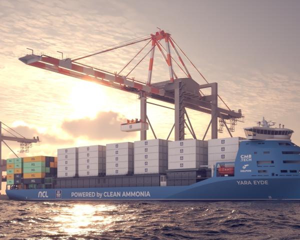 CMB.TECH to build world’s first ammonia-powered container ship in ...
